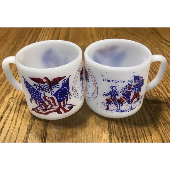 Glassbake | Dining | Vintage Lot 2 Glasbake Usa Bicentennial 7761976 ...